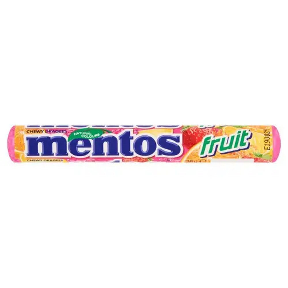 Bomboni MENTOS VOĆNI 38g | Pevex