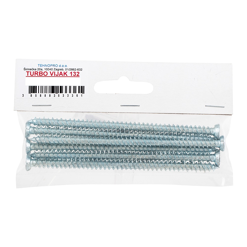 Vijak za beton TURBO 7,5X132 6/1 | Pevex