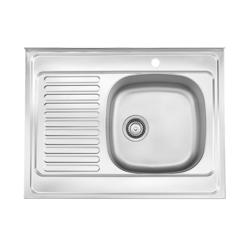 Inox sudoper Stil sa ocjeđivačem desni, 80x60x18 cm | Pevex