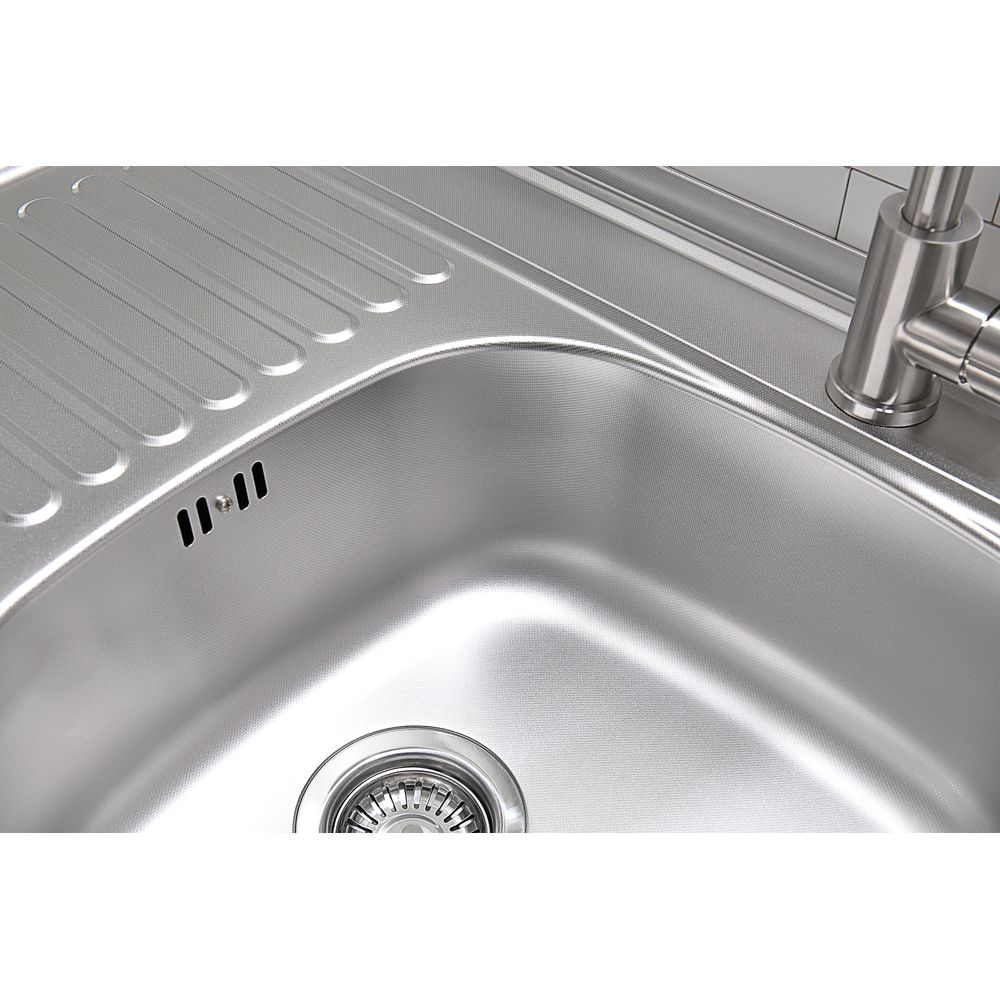 Inox sudoper Stil sa ocjeđivačem desni, 80x60x18 cm | Pevex