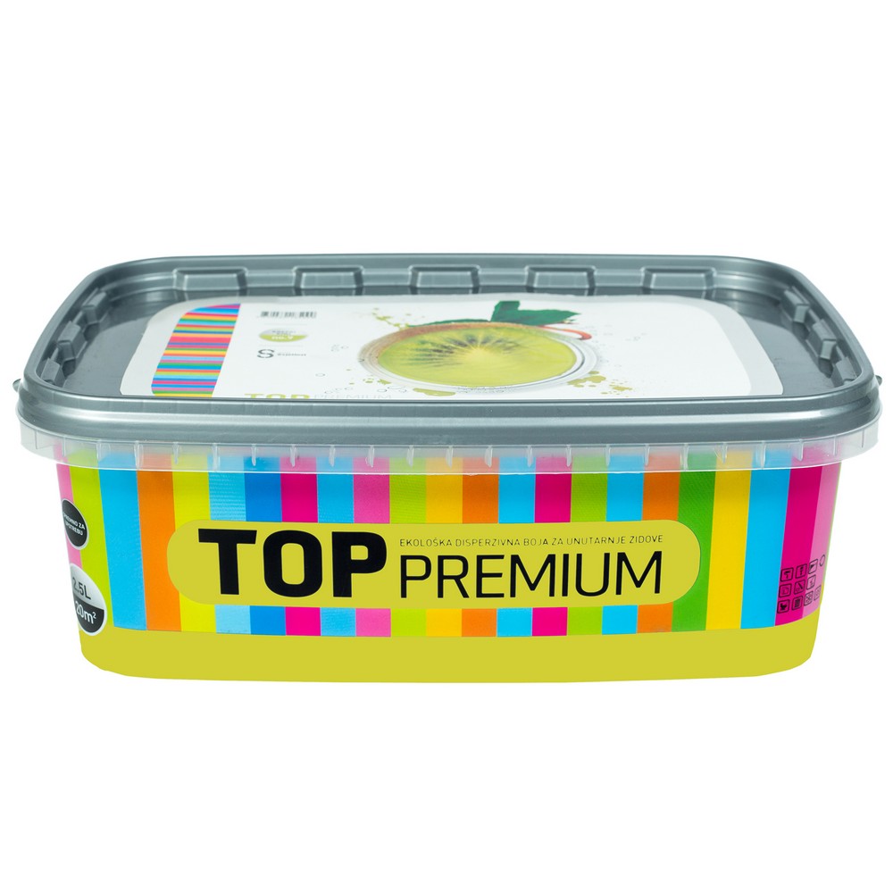 Dekorativna boja za zid CHROMOS SVJETLOST TOP PREMIUM KREPKI KIWI 2,5L ...