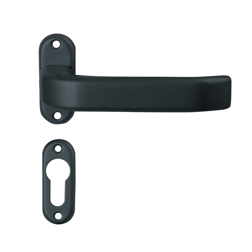 Kvaka za vrata ROZETA CILINDAR CRNA | Pevex