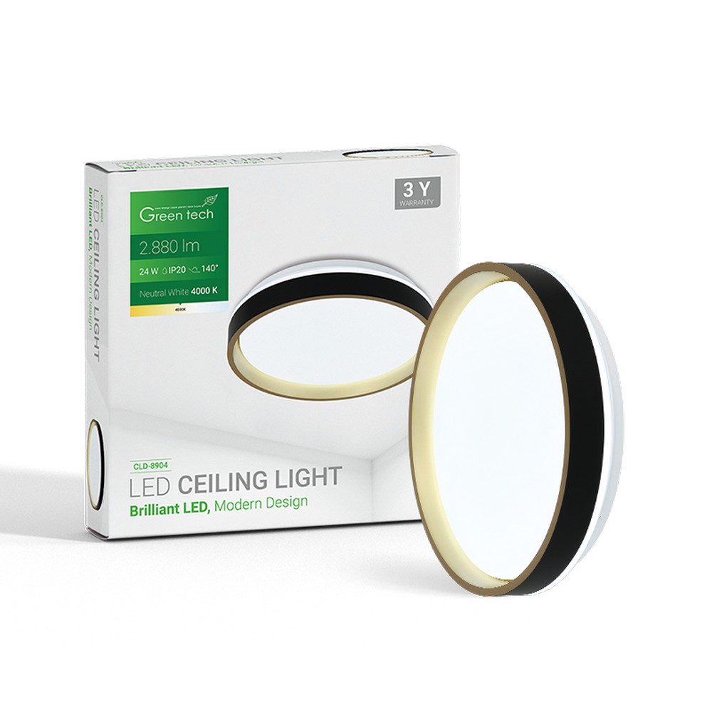 Plafonjera Green Tech LED 24 W, 4000 K, 39 cm | Pevex