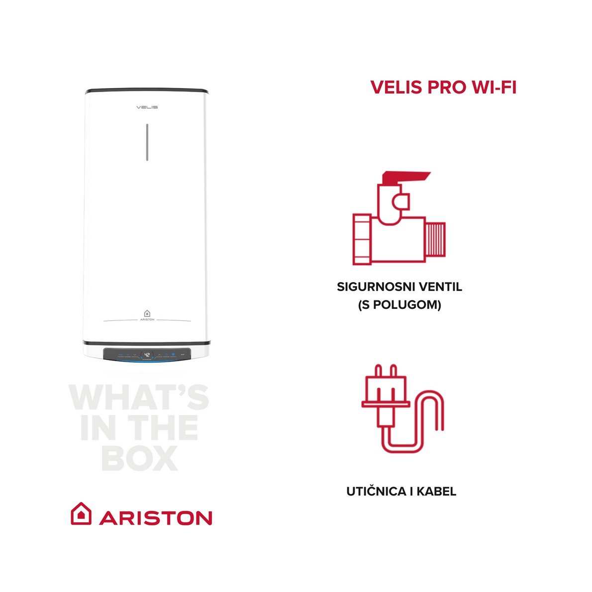 Električni bojler ARISTON VELIS PRO Wi-Fi 80 | Pevex