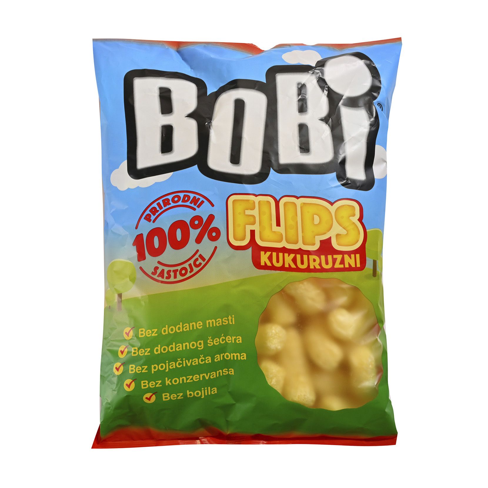 Grickalica BOBI FLIPS KUKURUZNI 80G | Pevex