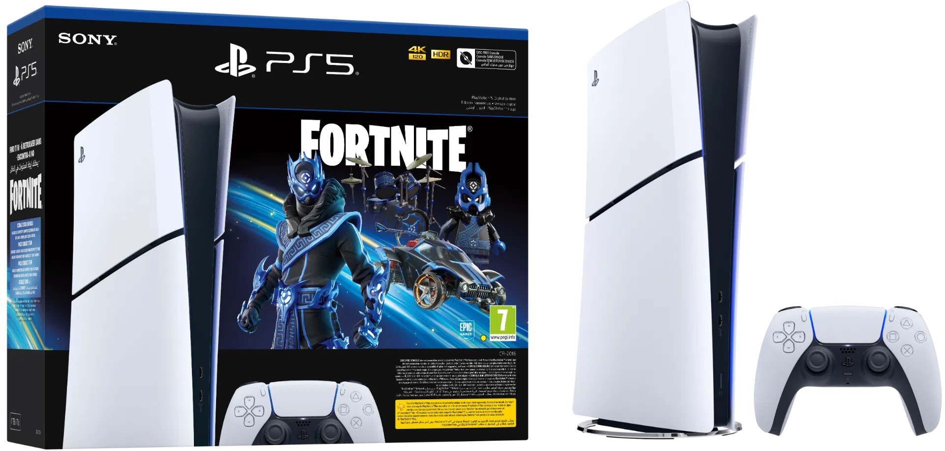 Playstation 5 Slim digital edition D Chassis + Fortnite VCH | Pevex
