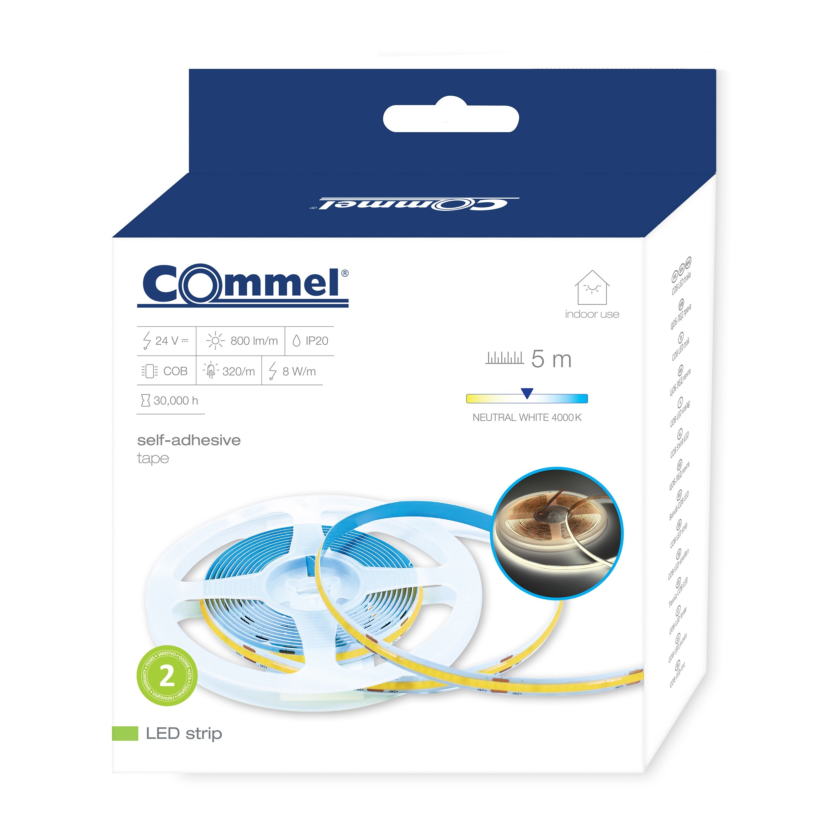 COMMEL LED TRAKA 4000K COB 5m | Pevex