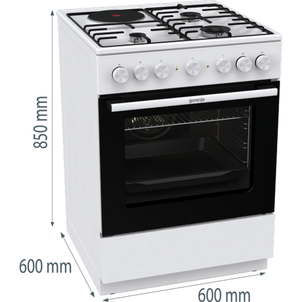 Kombinirani štednjak Gorenje GK6B42WD | Pevex