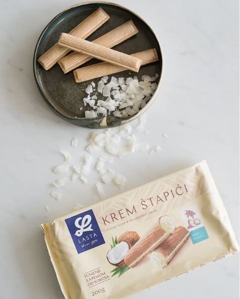 Keks LASTA KREM ŠTAPIĆ KOKOS 200G BOX | Pevex