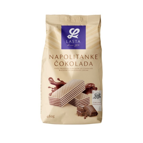 Keks LASTA NAPOLITANKA ČOKOLADA 480G | Pevex