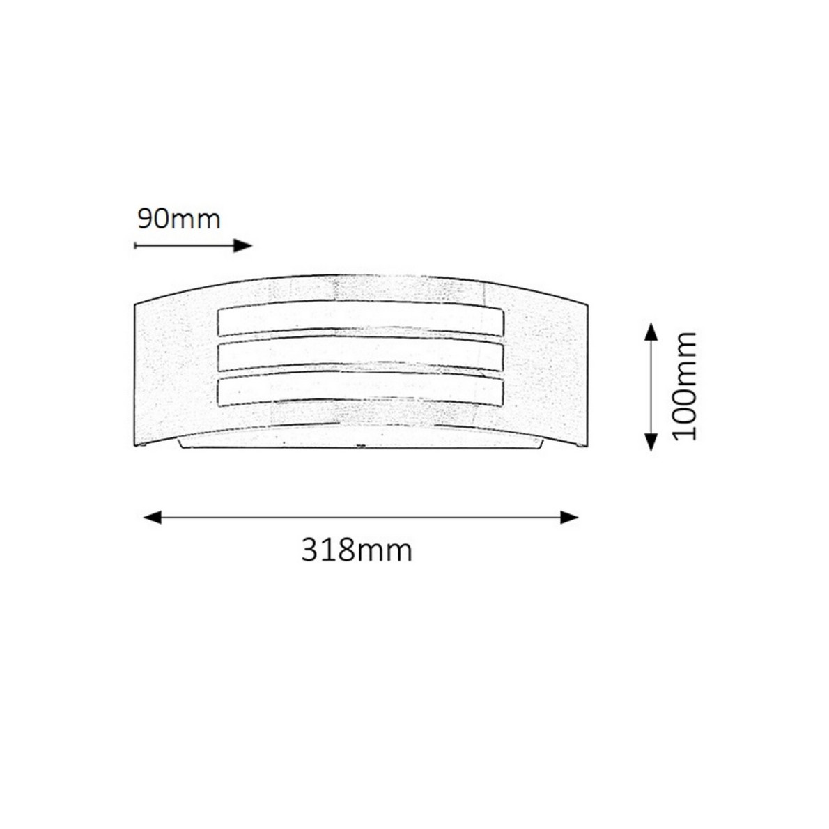 Zidna rasvjeta Rabalux Roma S, 14 W, srebrna | Pevex