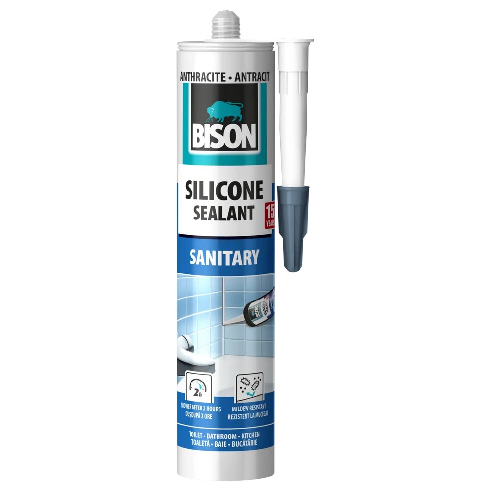 Silikon Bison sanitarni antracit 280 ml | Pevex