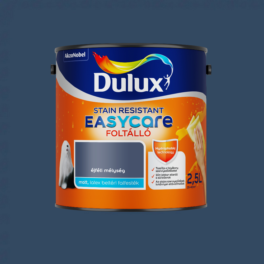 Dekorativna boja za zid Dulux Easycare First-class grenade, 2,5 l | Pevex