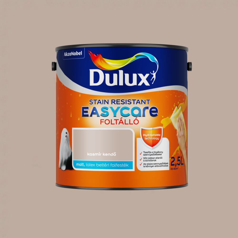 Dekorativna boja za zid DULUX EASYCARE STUNNING BROWN 2,5L | Pevex