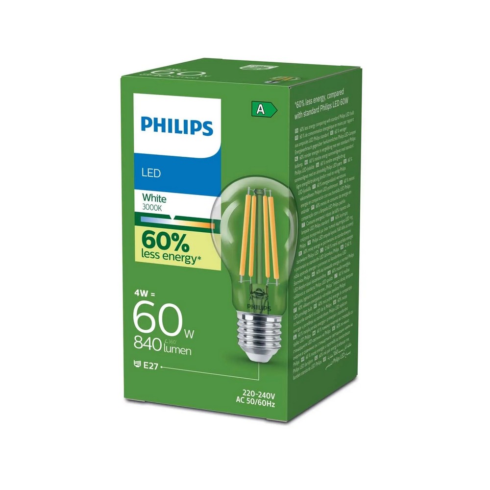 LED žarulja Philips LED 4W 840lm 3000K clear A | Pevex
