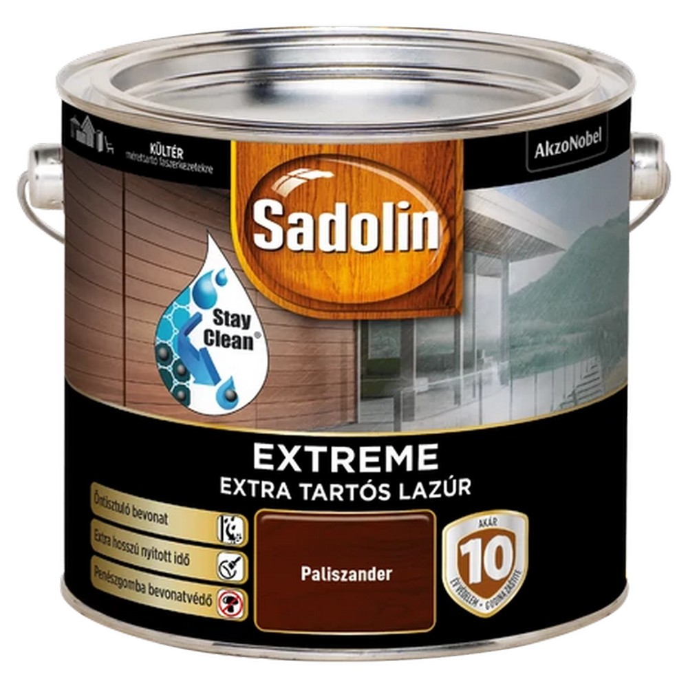 Lazura za drvo Sadolin Extreme palisander, 2,5 l | Pevex
