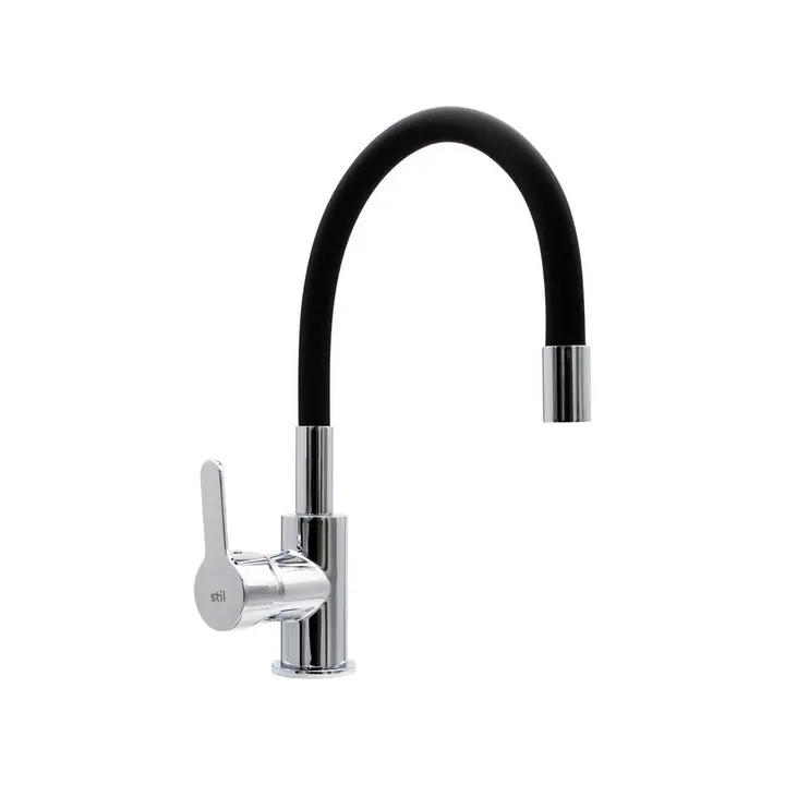 Slavina za sudoper STIL MARS ZA SUDOPER FLEX CROM/BLACK NISKOTLAČNA | Pevex