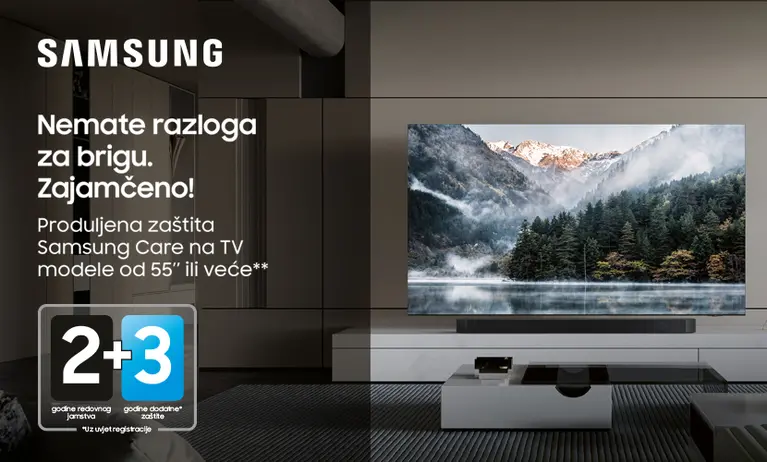 3 godine dodatnog jamstva na Samsung televizore | Pevex