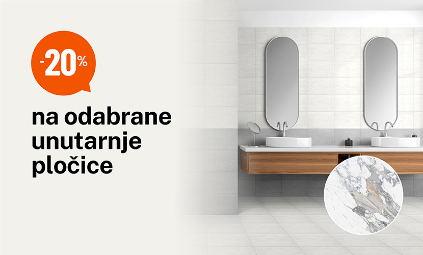 20% popusta na odabrane unutarnje pločice | Pevex