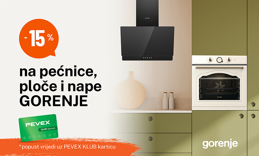 15% popusta na pećnice, ploče i nape Gorenje | Pevex