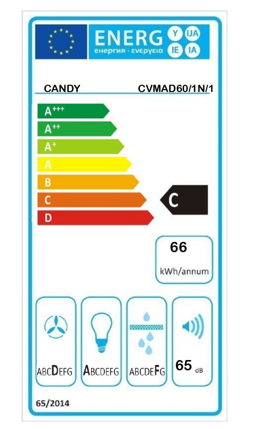 Kuhinjska napa CANDY CVMAD60/1N/1 | Pevex